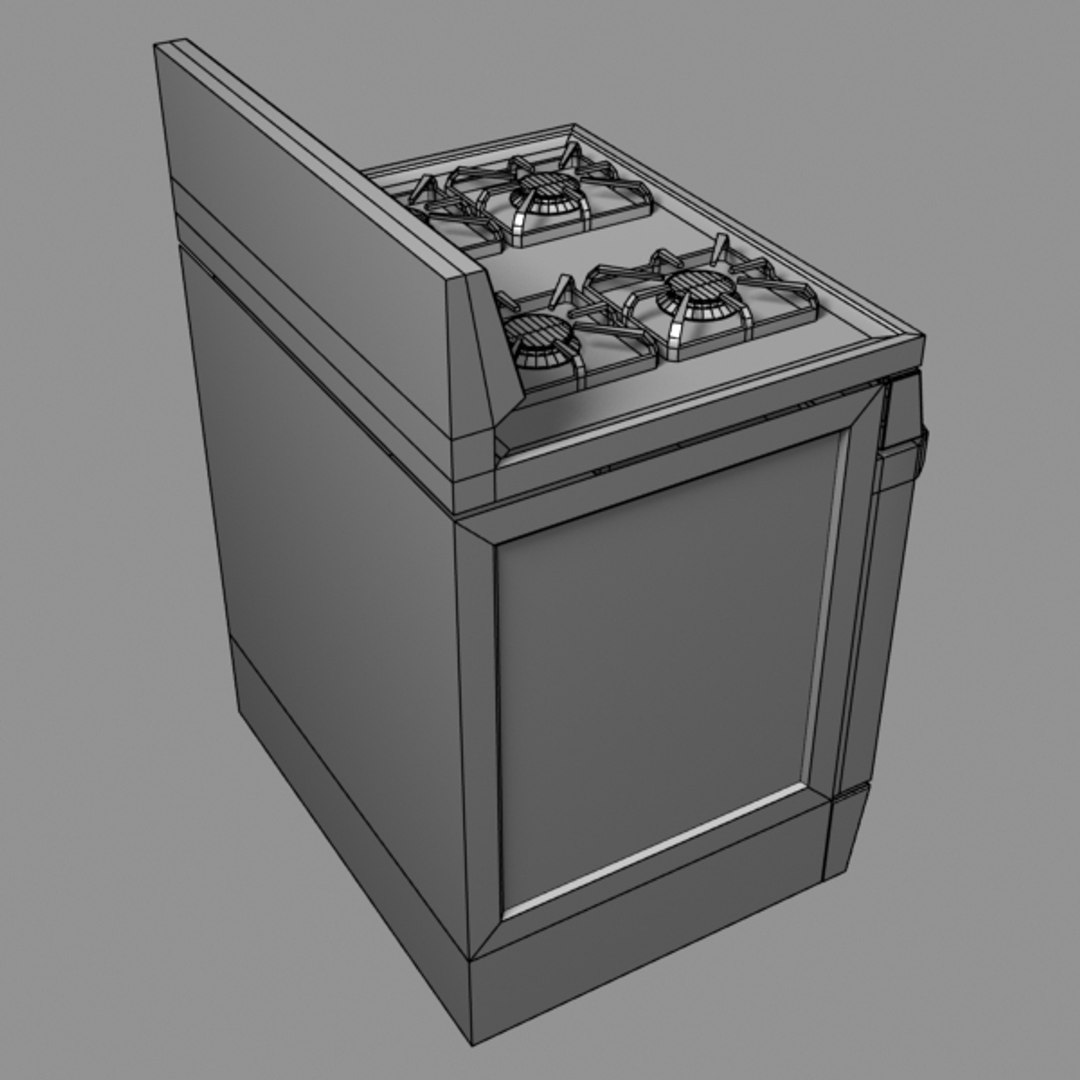 3d Dxf Gas Range