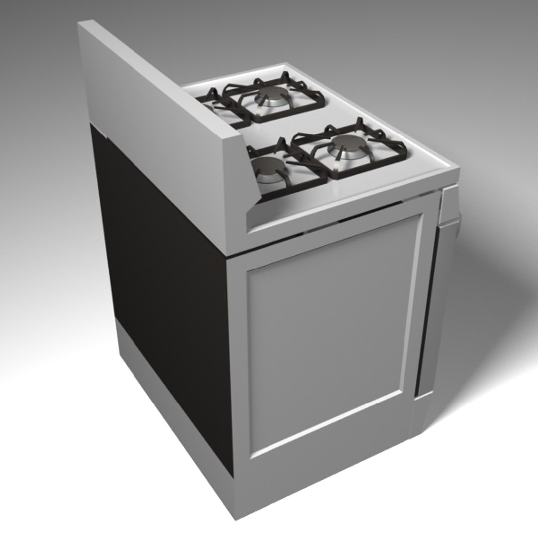 3d Dxf Gas Range