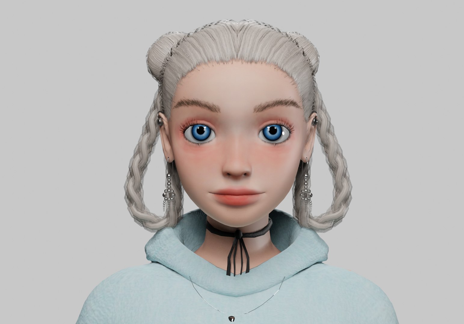 Pretty Stylized Girl V32015 3D Model - TurboSquid 2263621