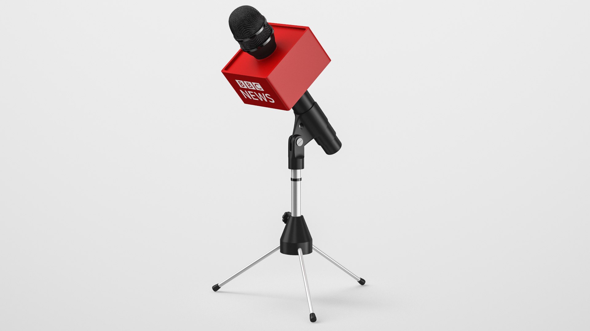 3D BBC News Microphone - TurboSquid 2008267