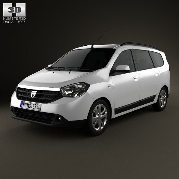 3d model dacia lodgy 2012