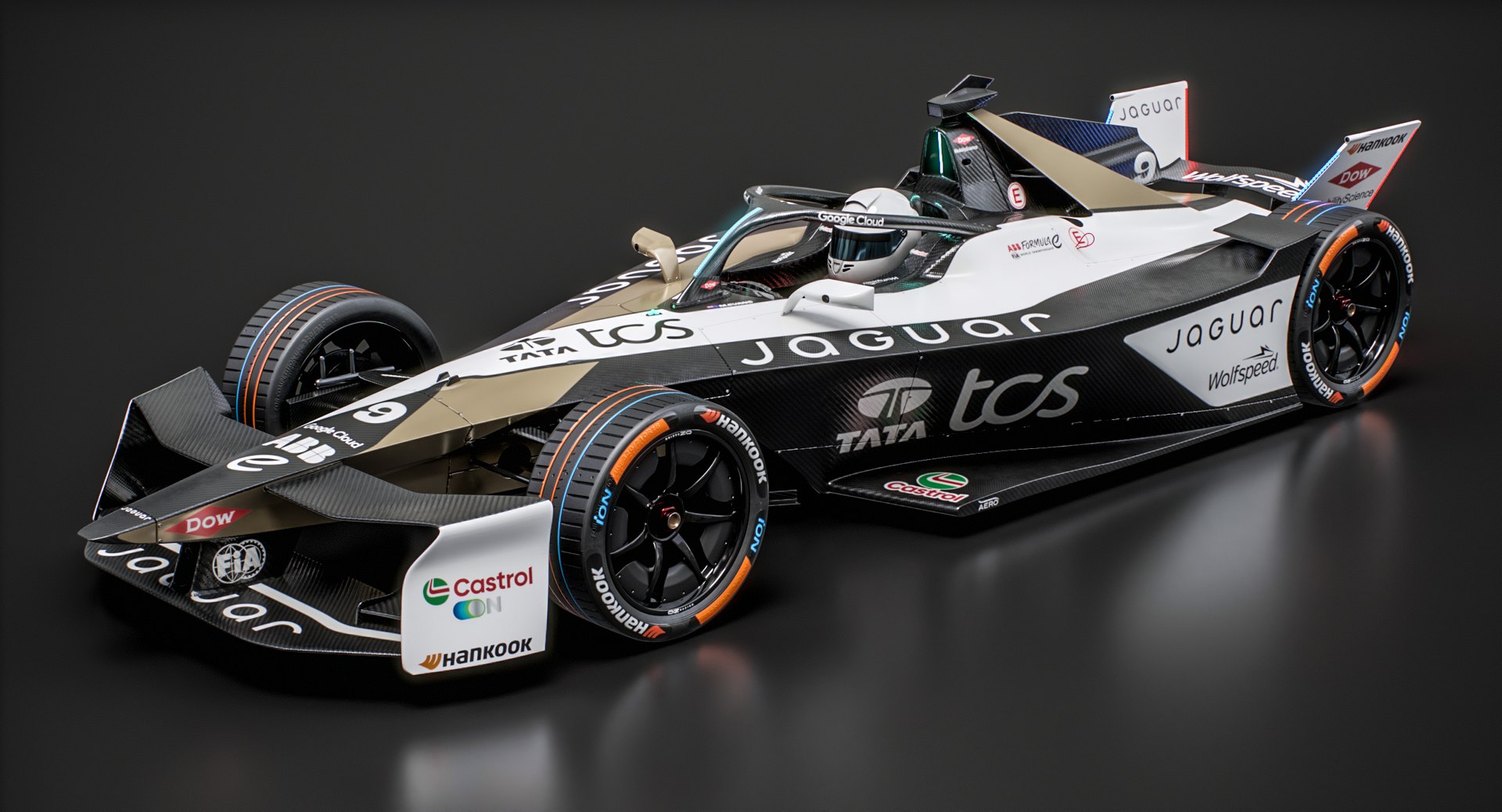 Jaguar TCS Racing Formula E Team 2025 Gen3 Race Car 3D Model ...