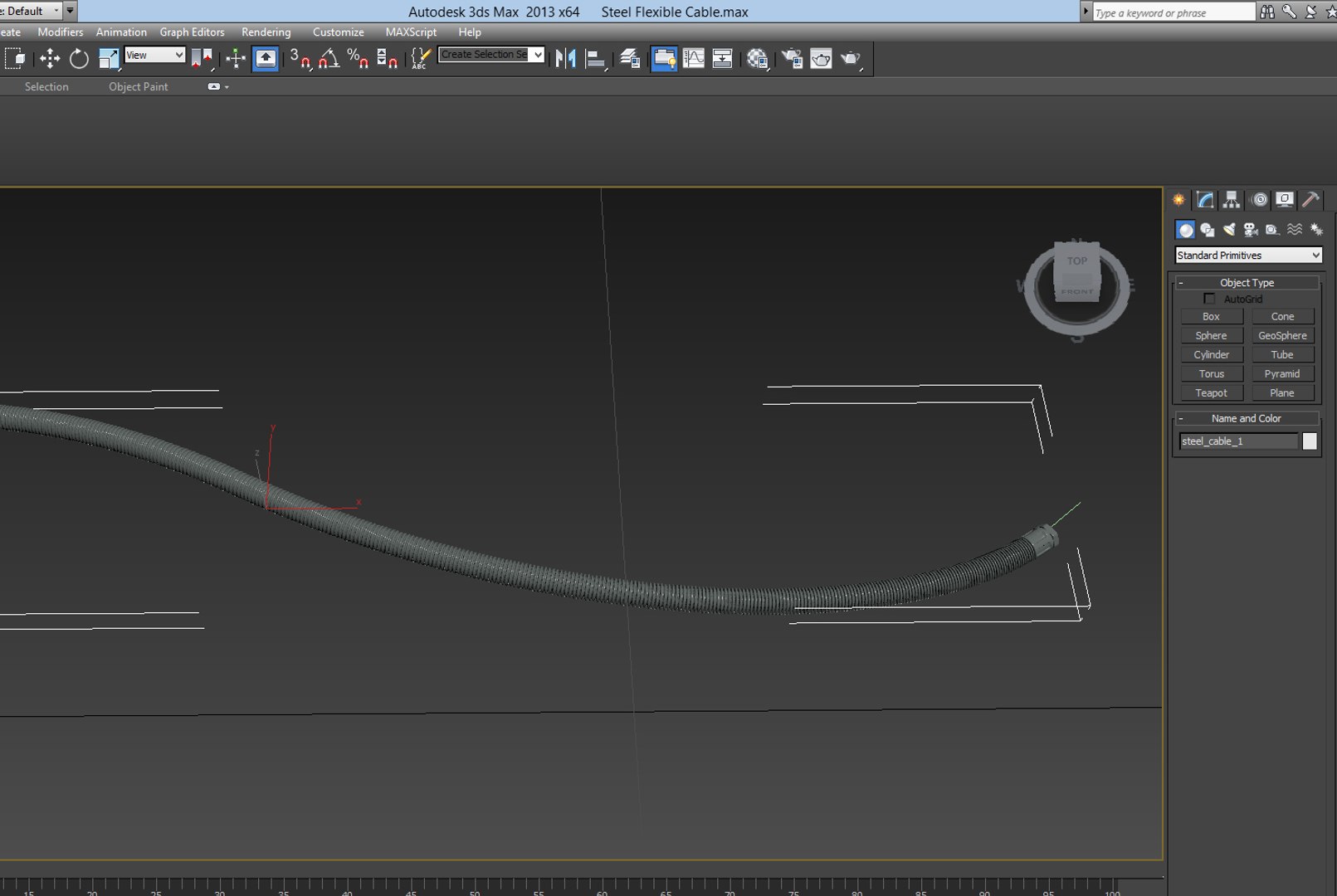 3d Model Flexible Cable