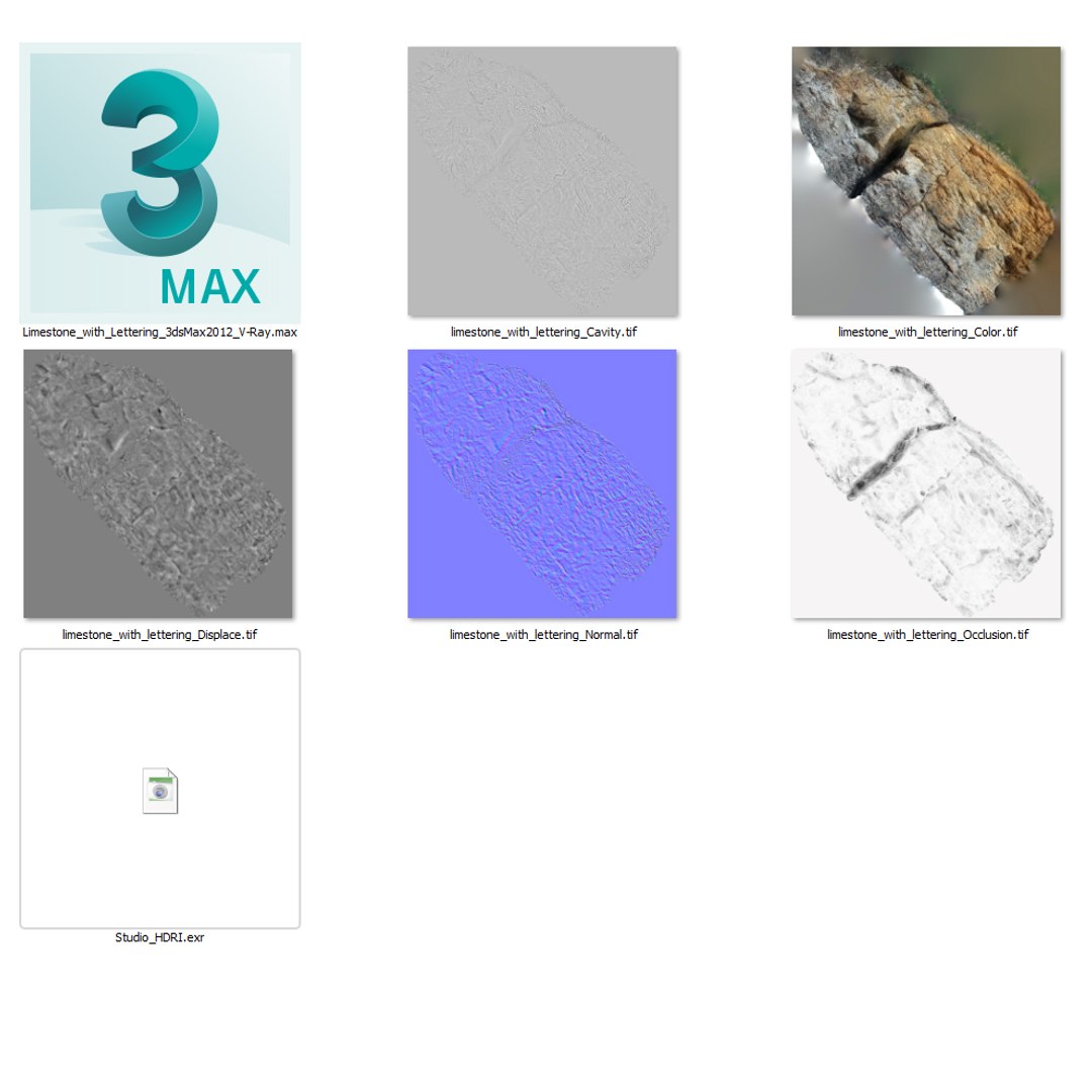 Limestone Lettering 3D Model - TurboSquid 1232454