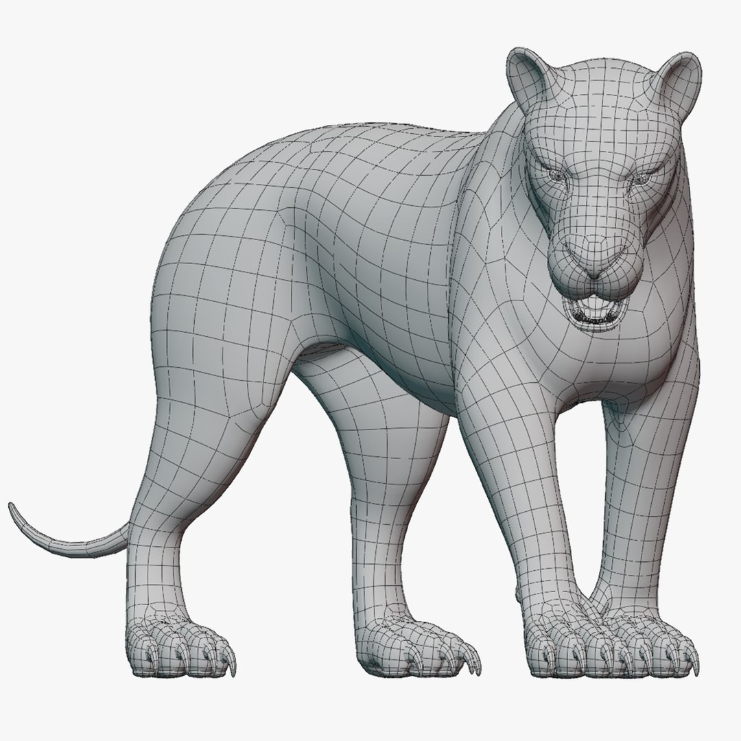 Rigged lion base mesh 3D model - TurboSquid 1516157