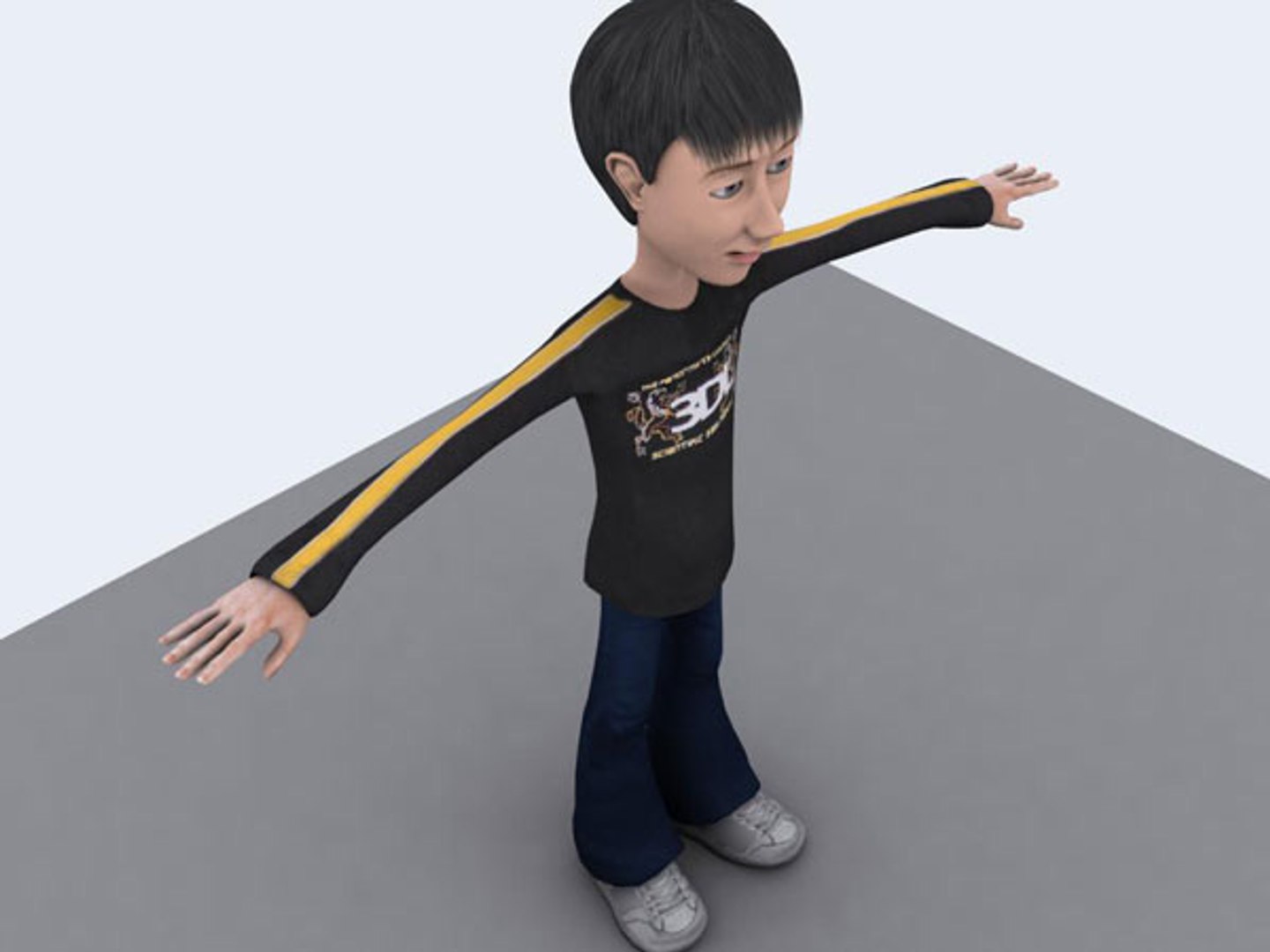 Character Boy 3d Model