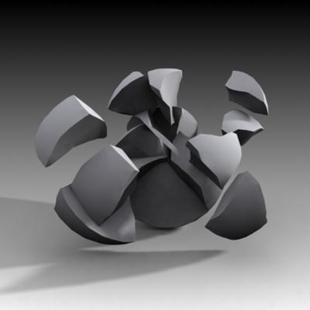 fracture ball 3d max