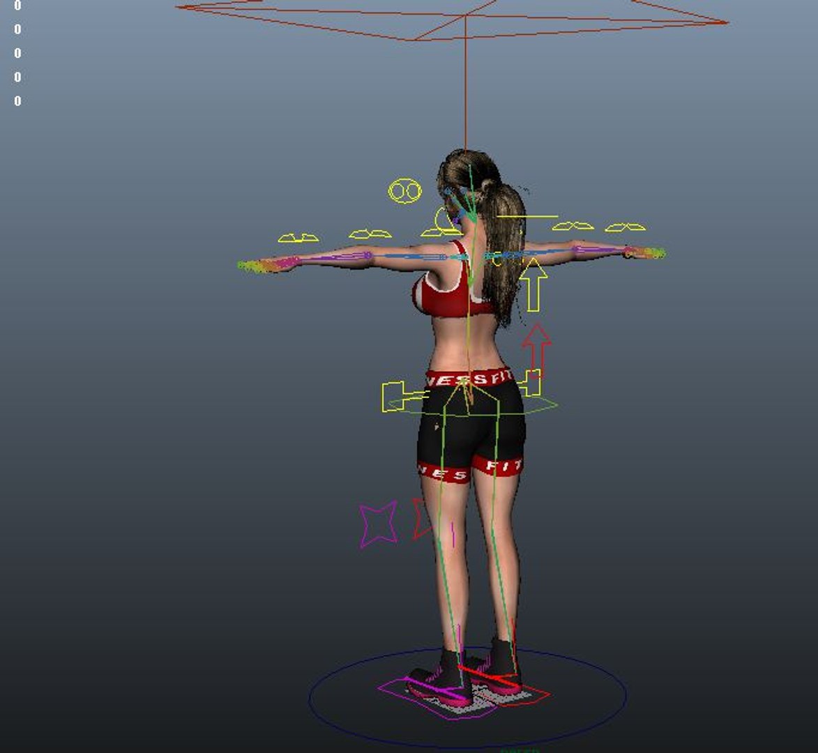 Athlete Female Rigged Character 3D - TurboSquid 1171290
