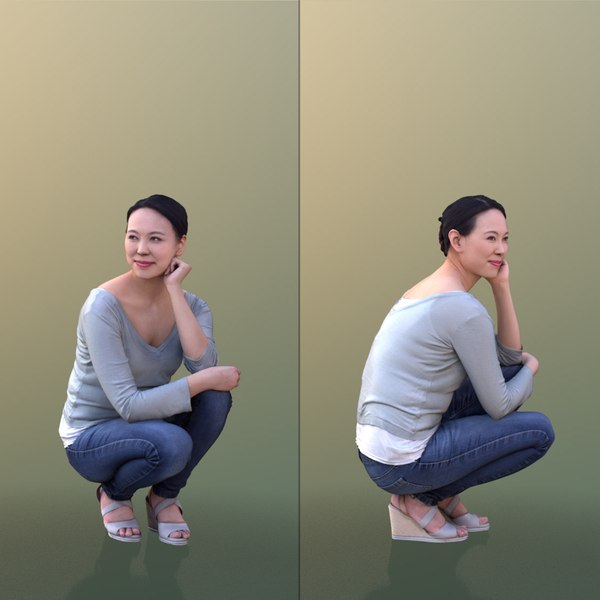 3D Kneeling Models | TurboSquid