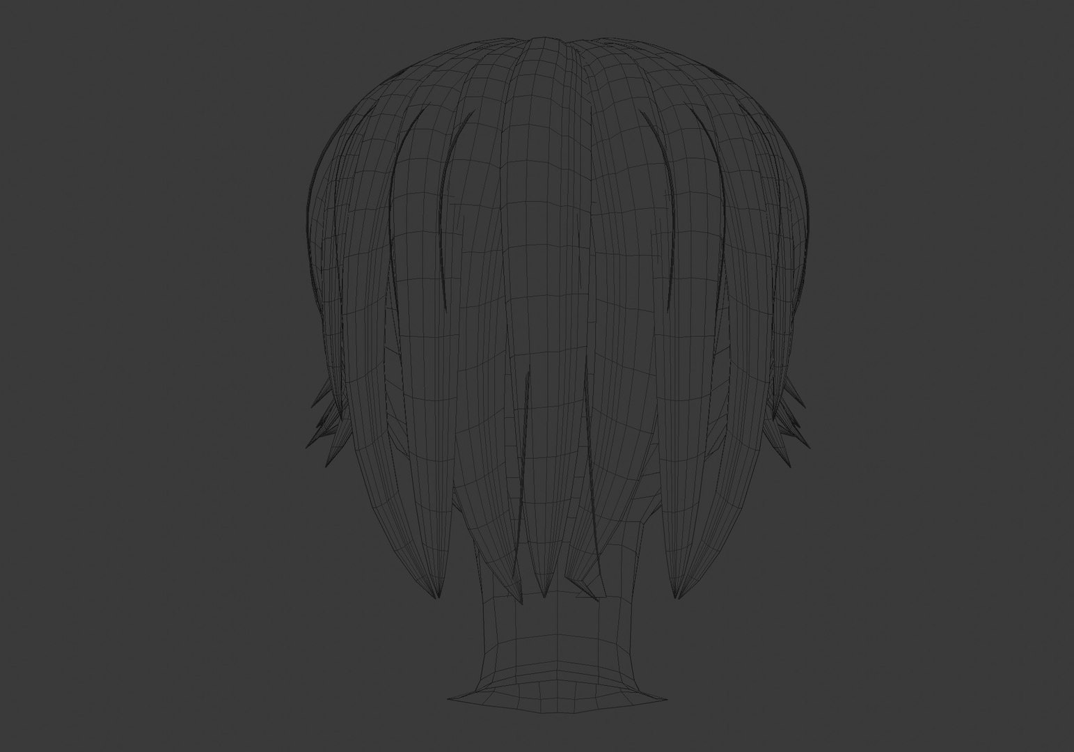 Wavy Anime Hairstyle 3D Model - TurboSquid 1929968