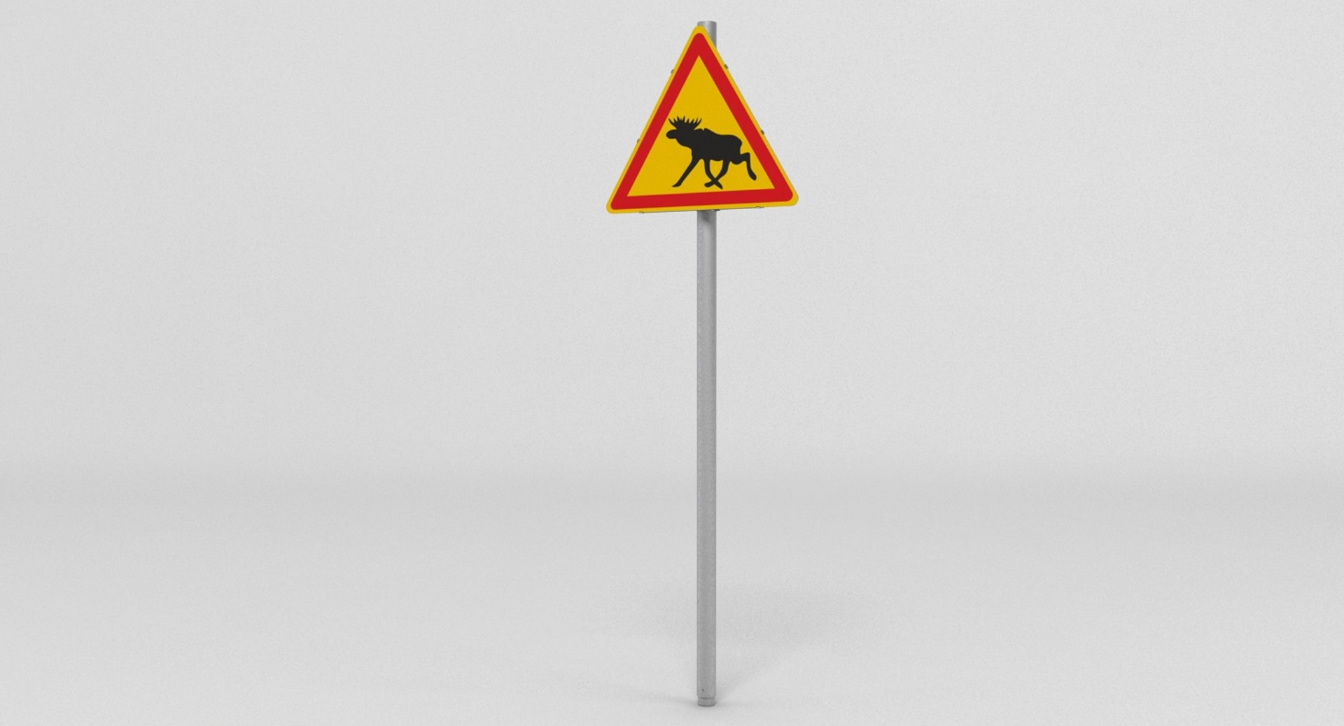 3ds Max Traffic Sign