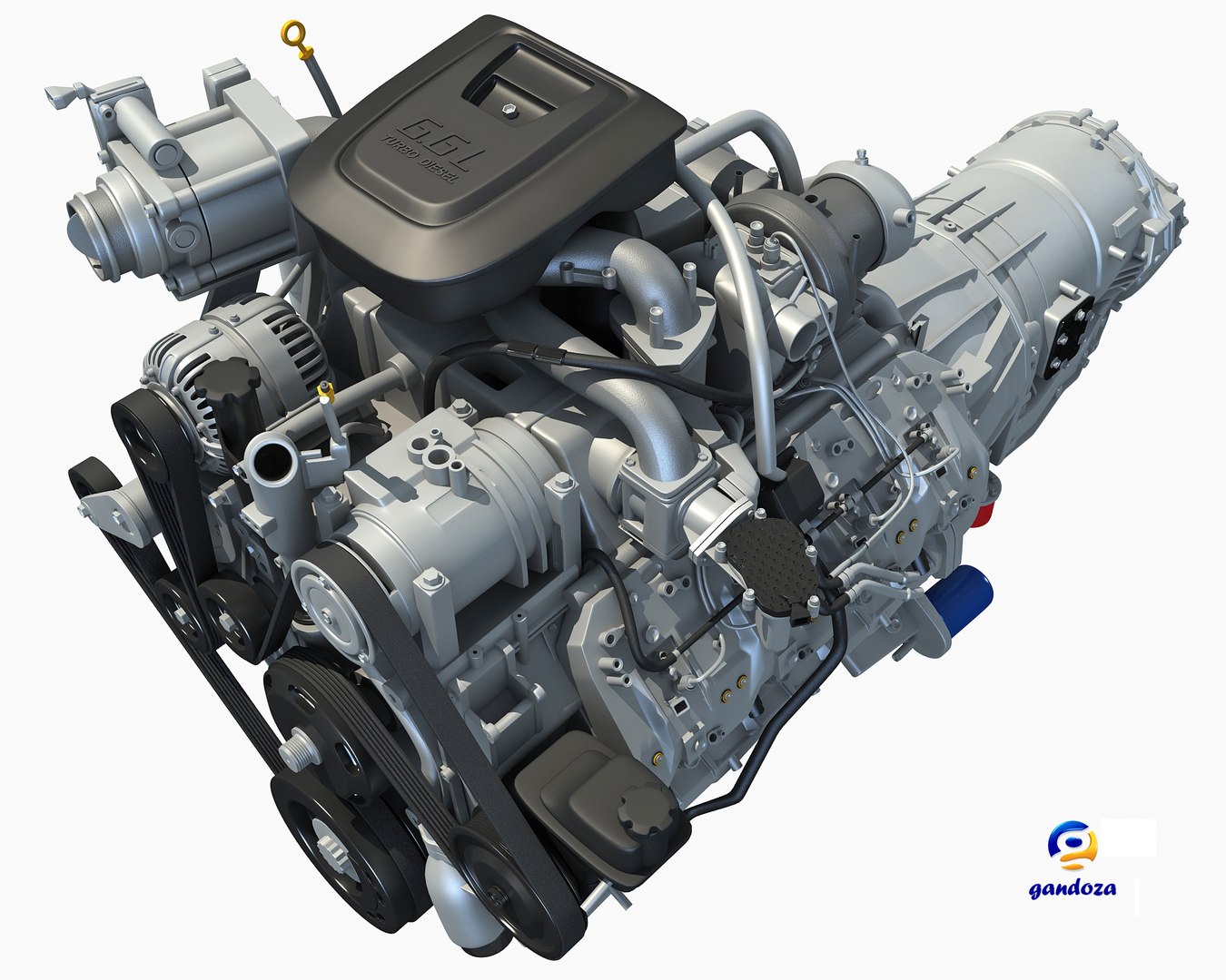 3d Duramax V8 Turbo Engine
