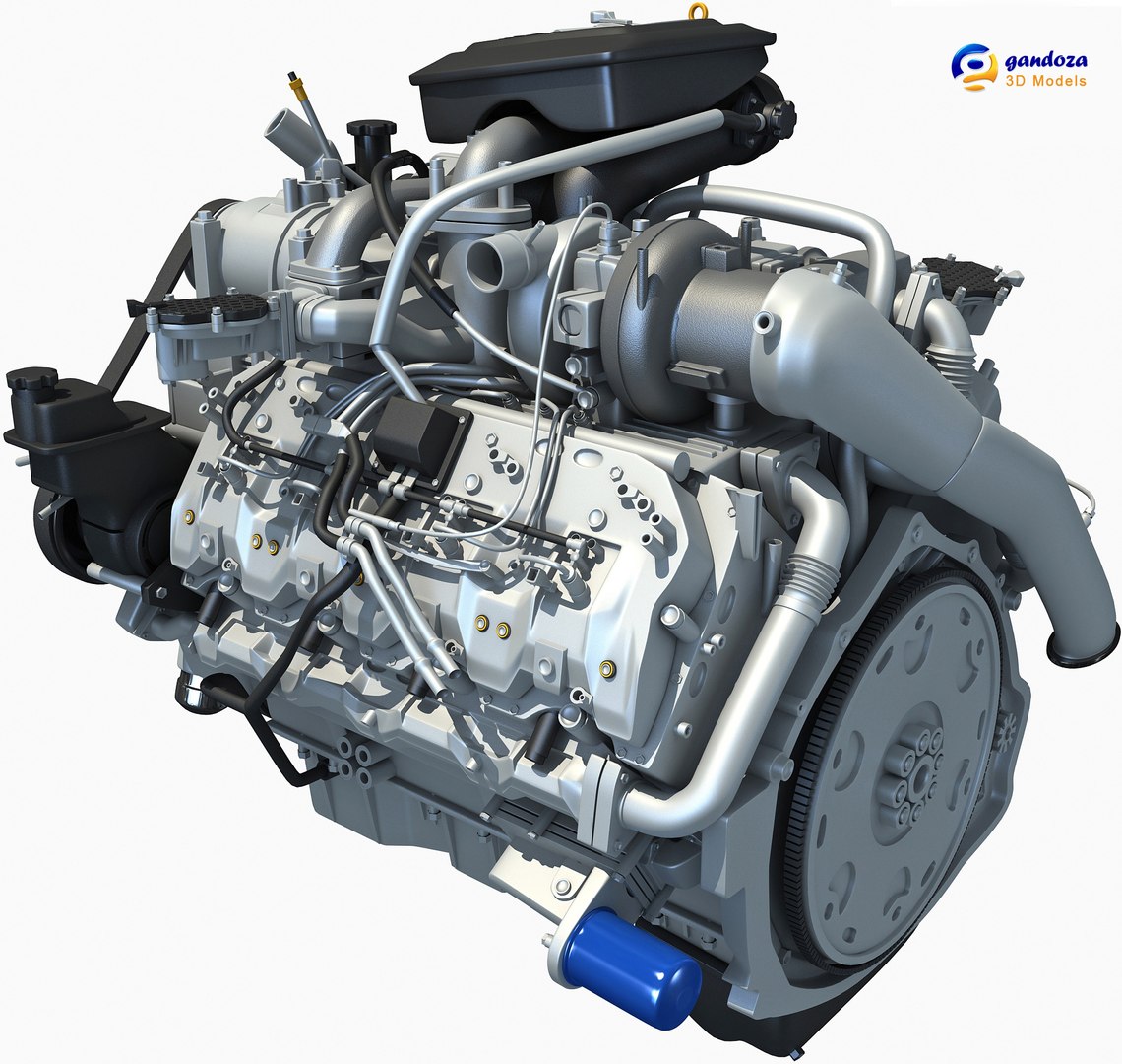 3d Duramax V8 Turbo Engine