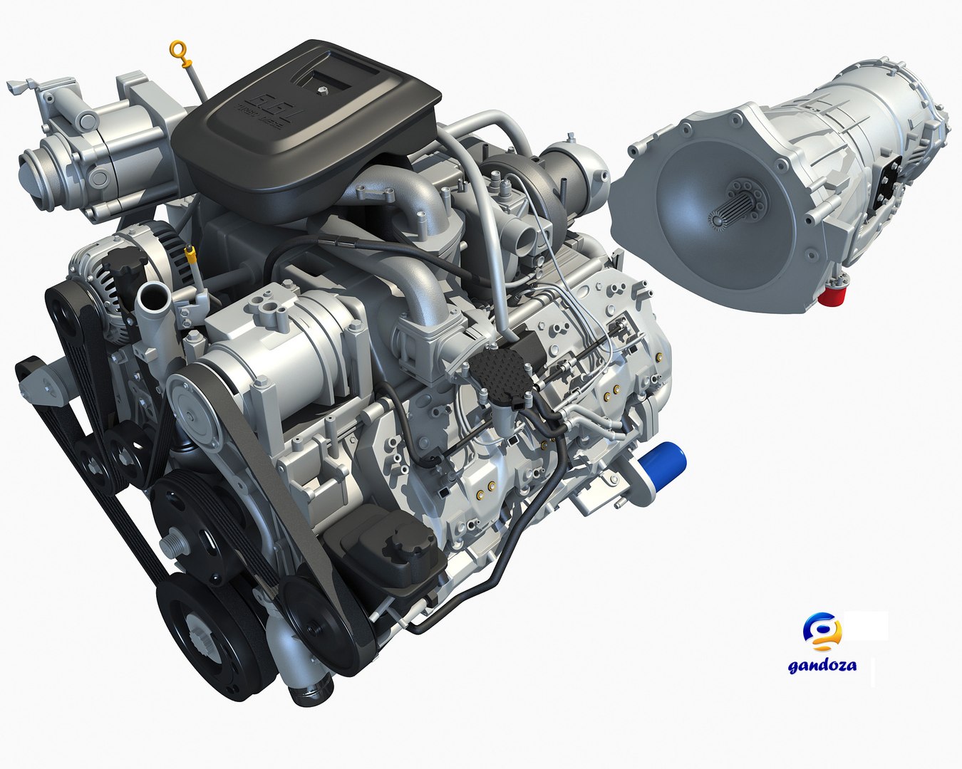 3d Duramax V8 Turbo Engine