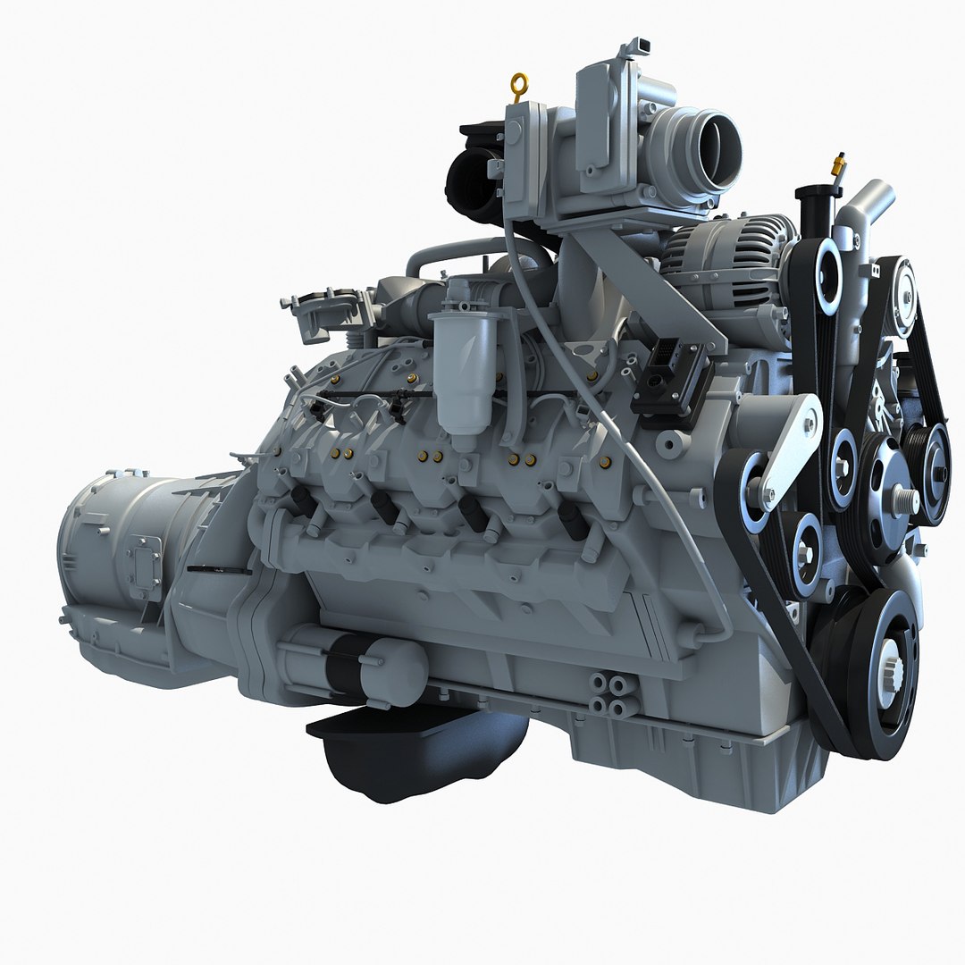 3d Duramax V8 Turbo Engine