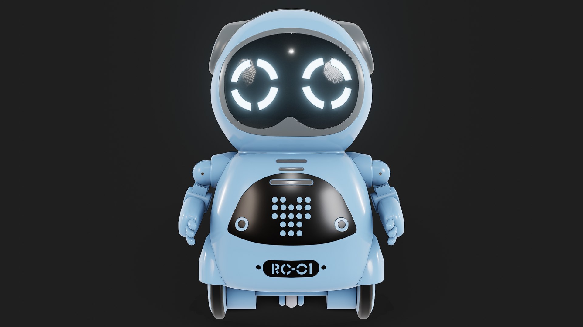 Blue Cute Robot Toy 3D Model - TurboSquid 2120746