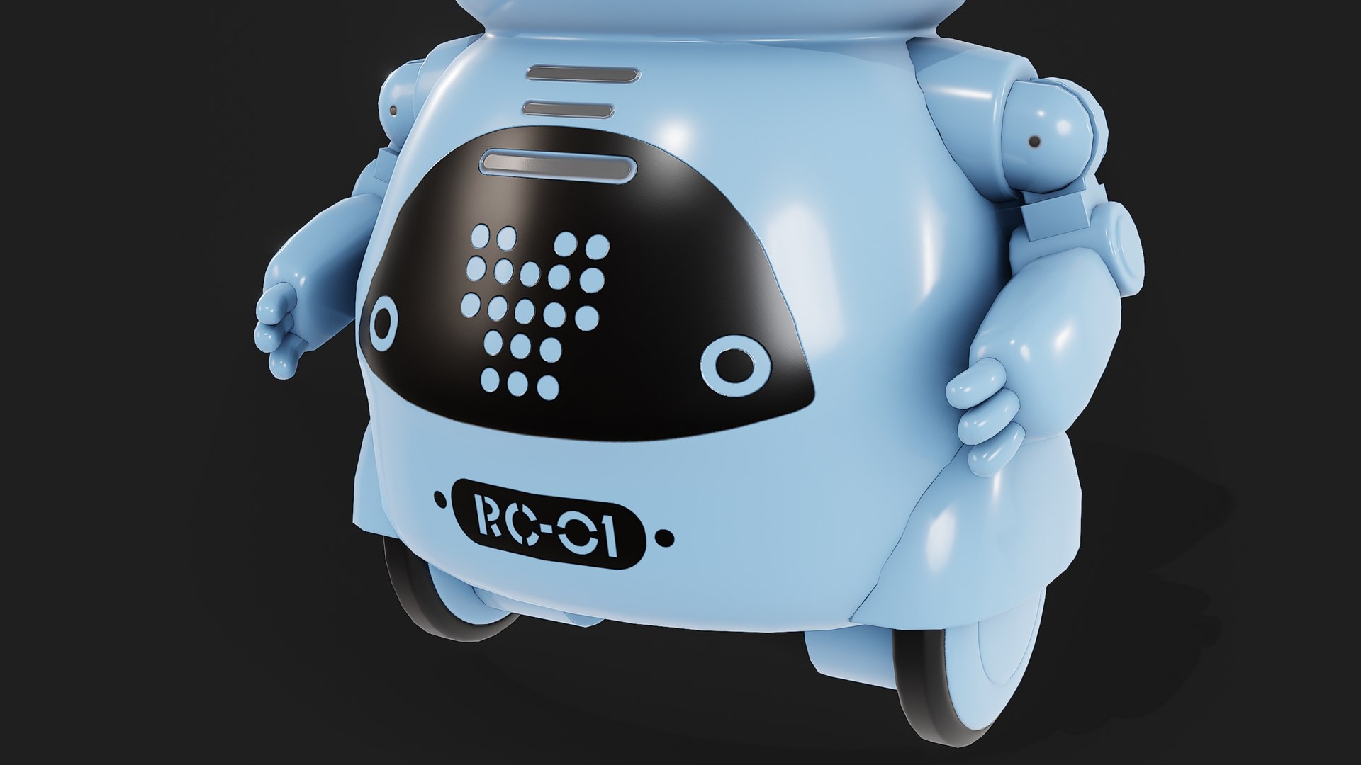 Blue Cute Robot Toy 3D Model - TurboSquid 2120746