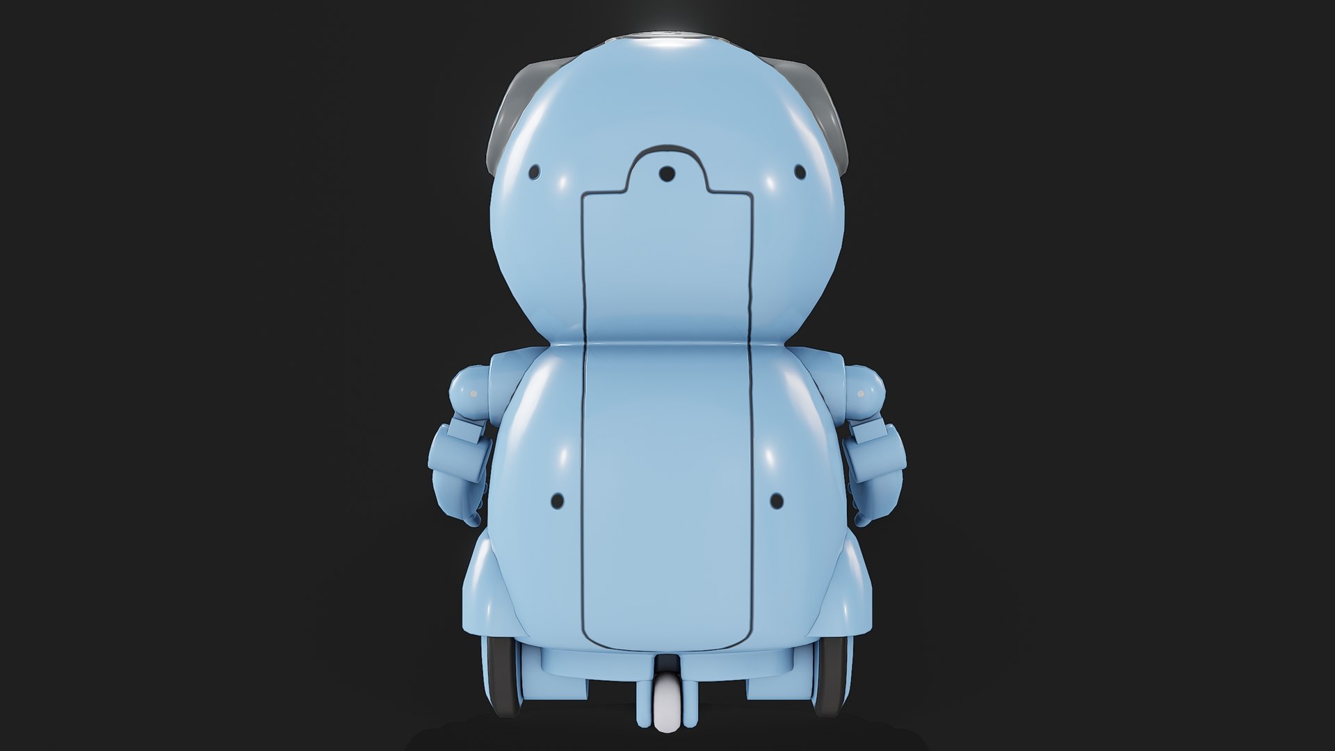 Blue Cute Robot Toy 3D Model - TurboSquid 2120746