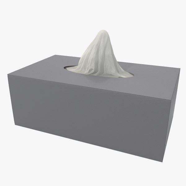 3D Maya Tissue Box container