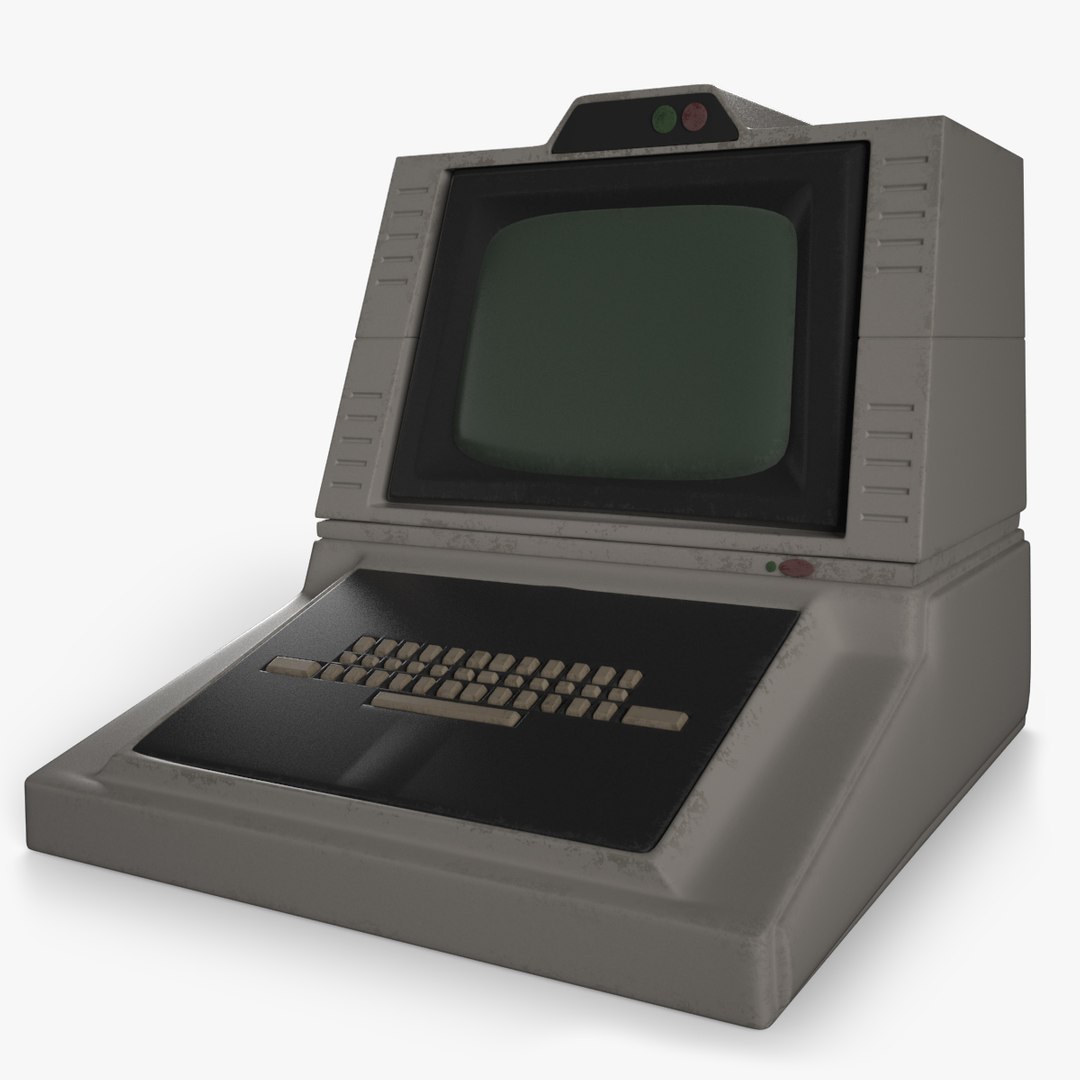 3D Retro Computer - TurboSquid 1247636