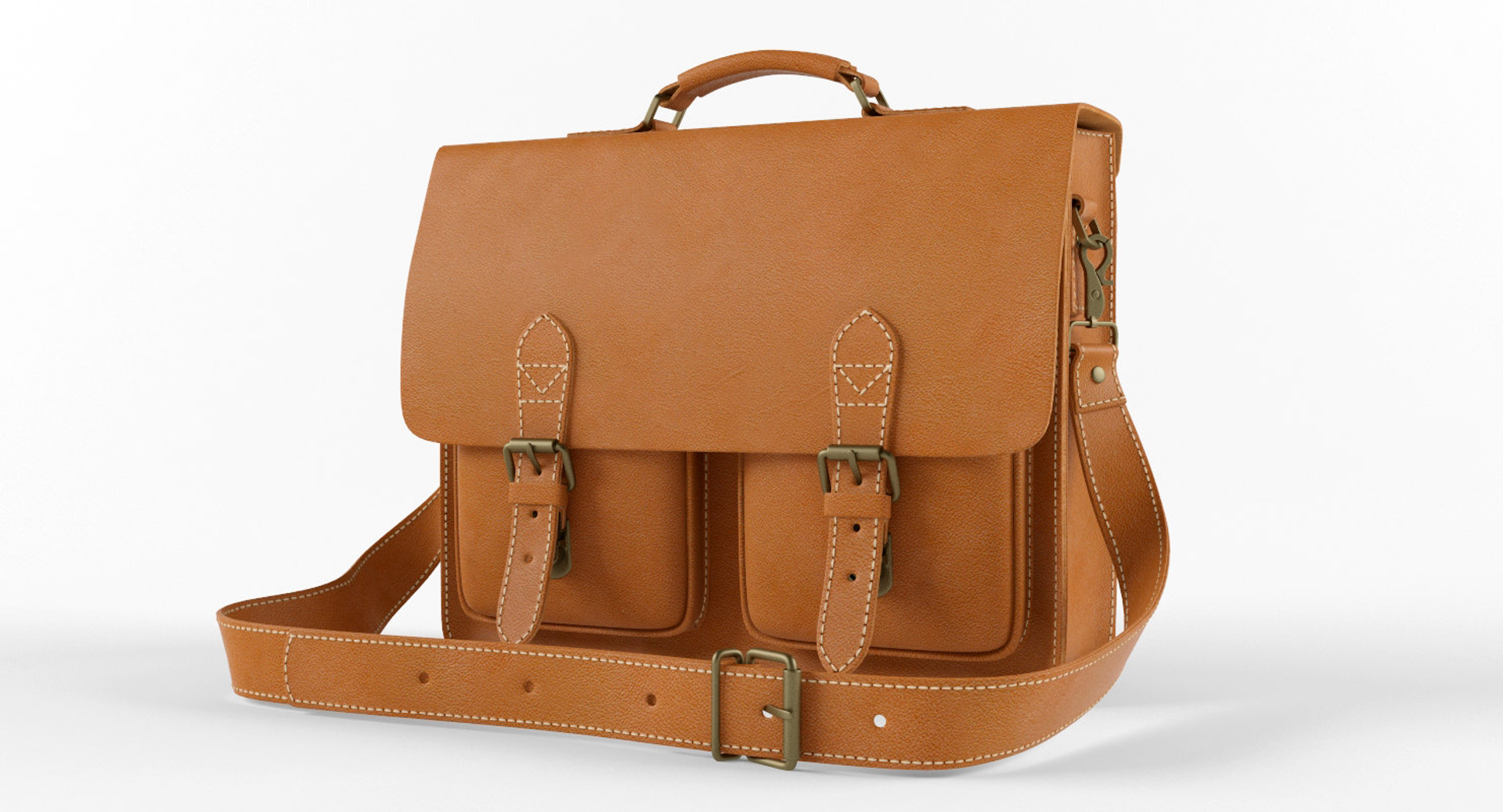 3d Leather Bag Model