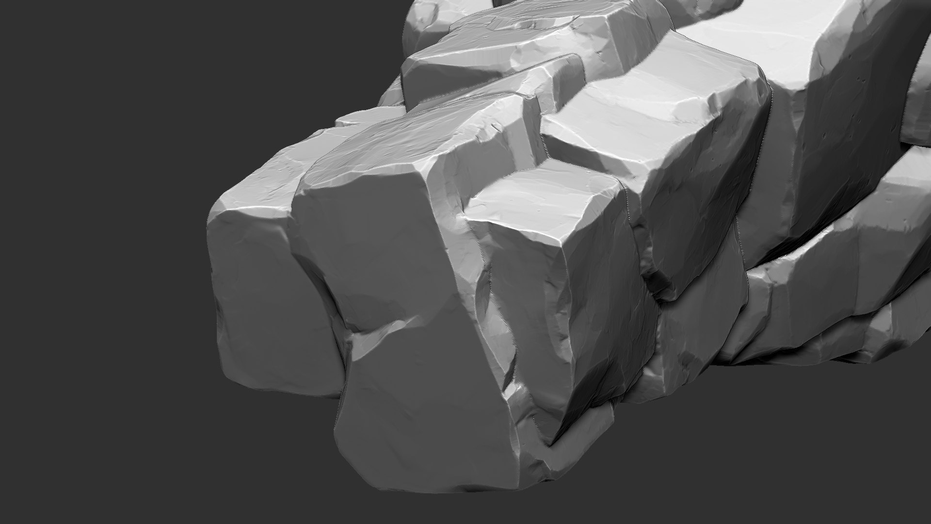3D Mountain Rock Zbrush Sculpt Model - TurboSquid 2060711