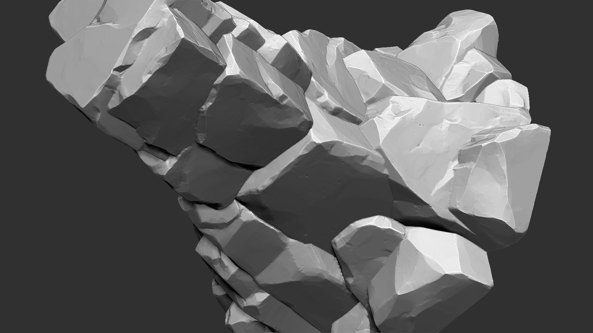 3D Mountain Rock Zbrush Sculpt Model - TurboSquid 2060711