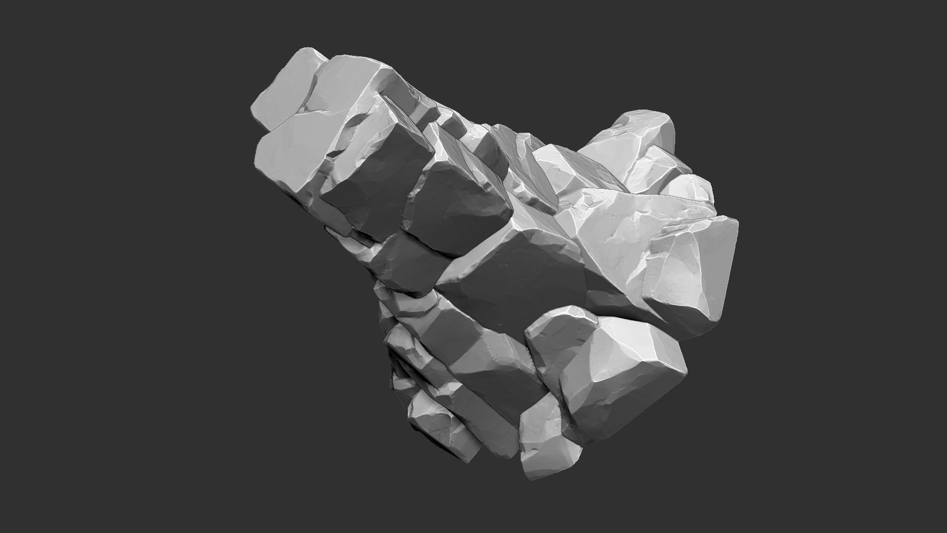 3D Mountain Rock Zbrush Sculpt Model - TurboSquid 2060711
