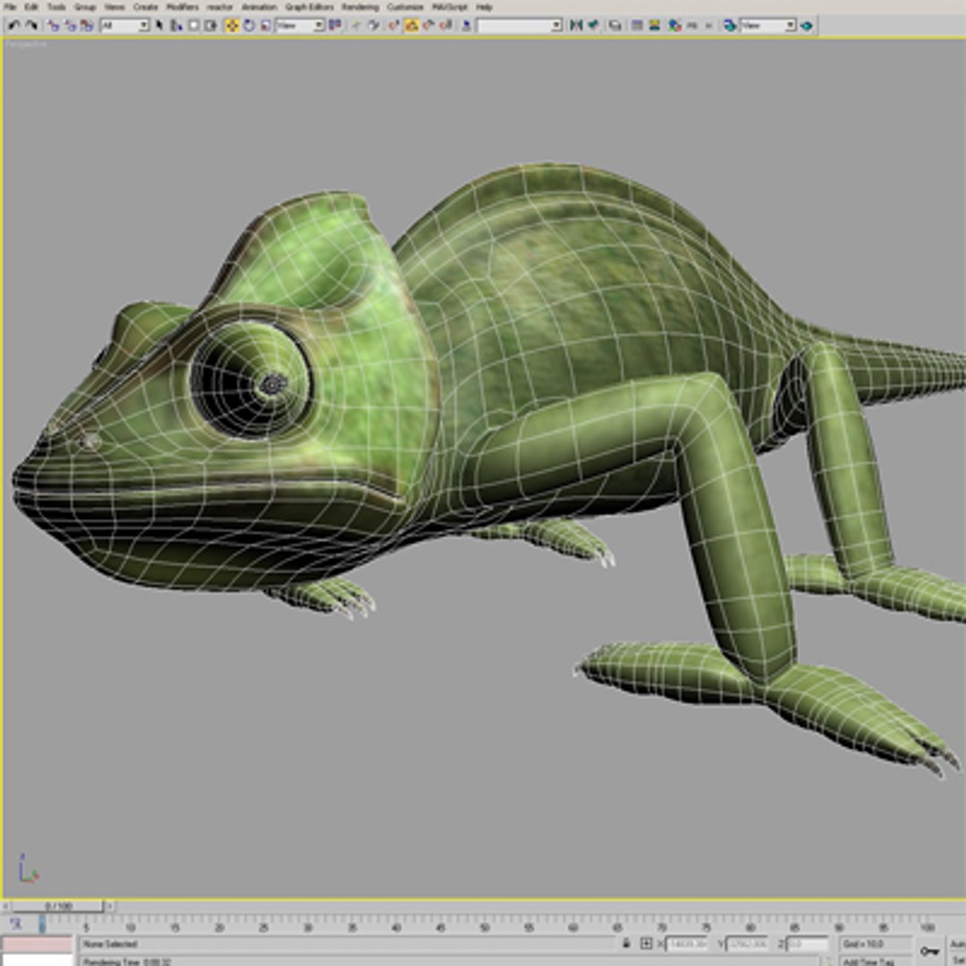 chameleon 3d model