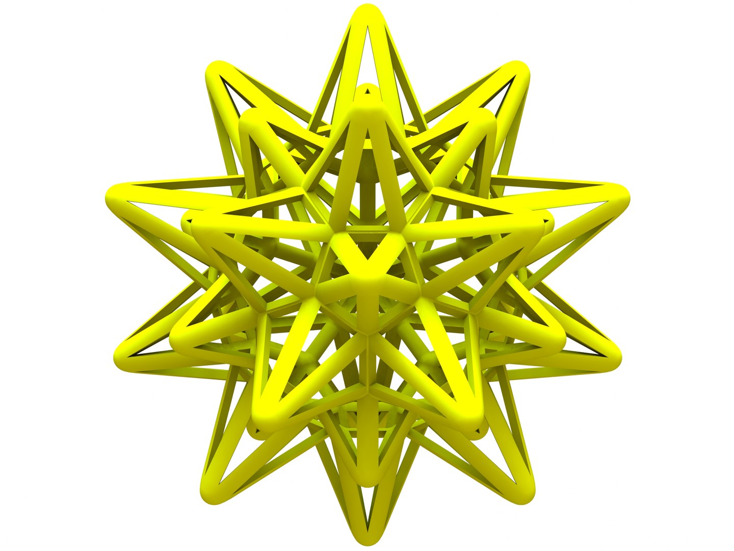 Wireframe Shape Stellated Truncated Icosahedron Model - TurboSquid 2209774