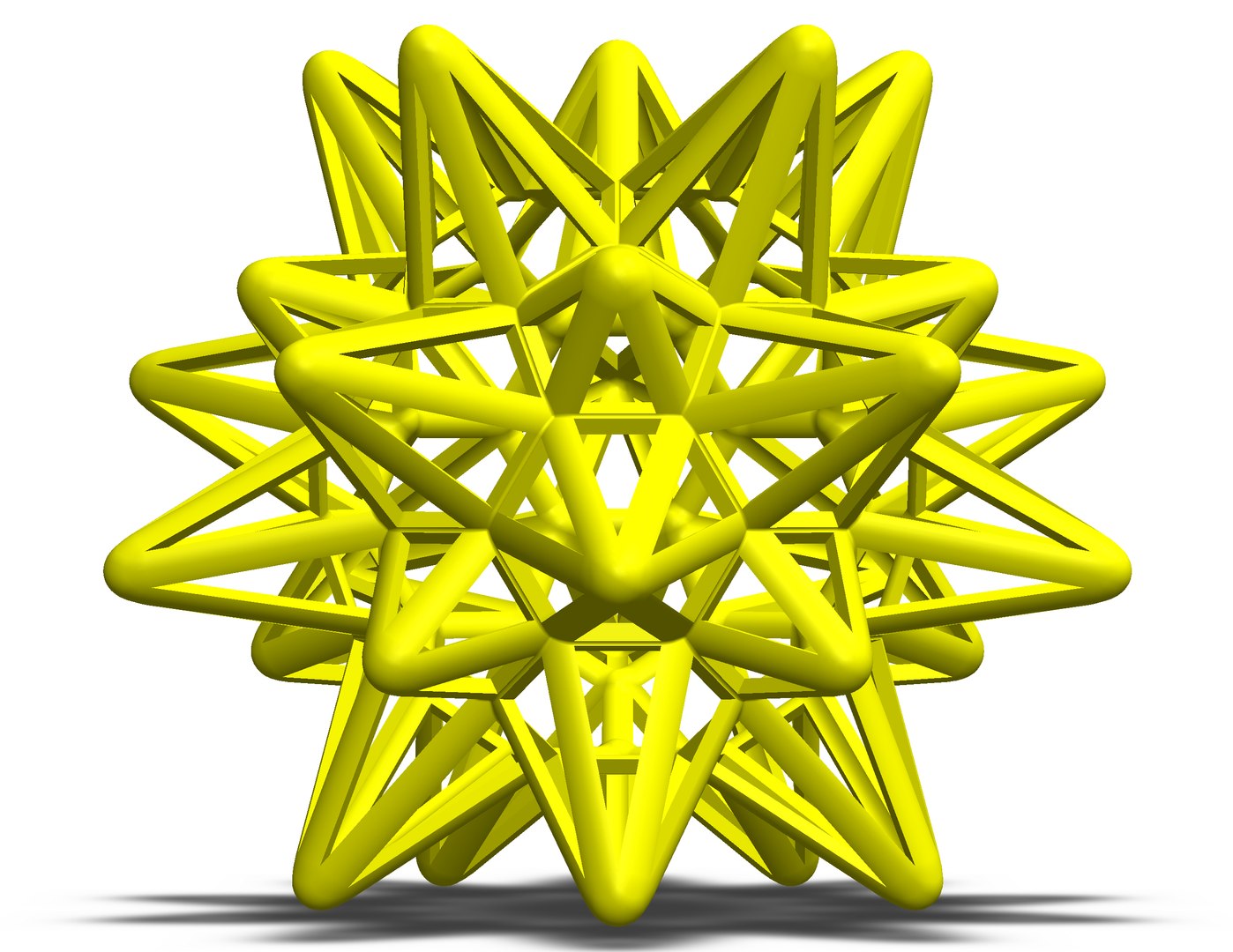 Wireframe Shape Stellated Truncated Icosahedron Model - TurboSquid 2209774