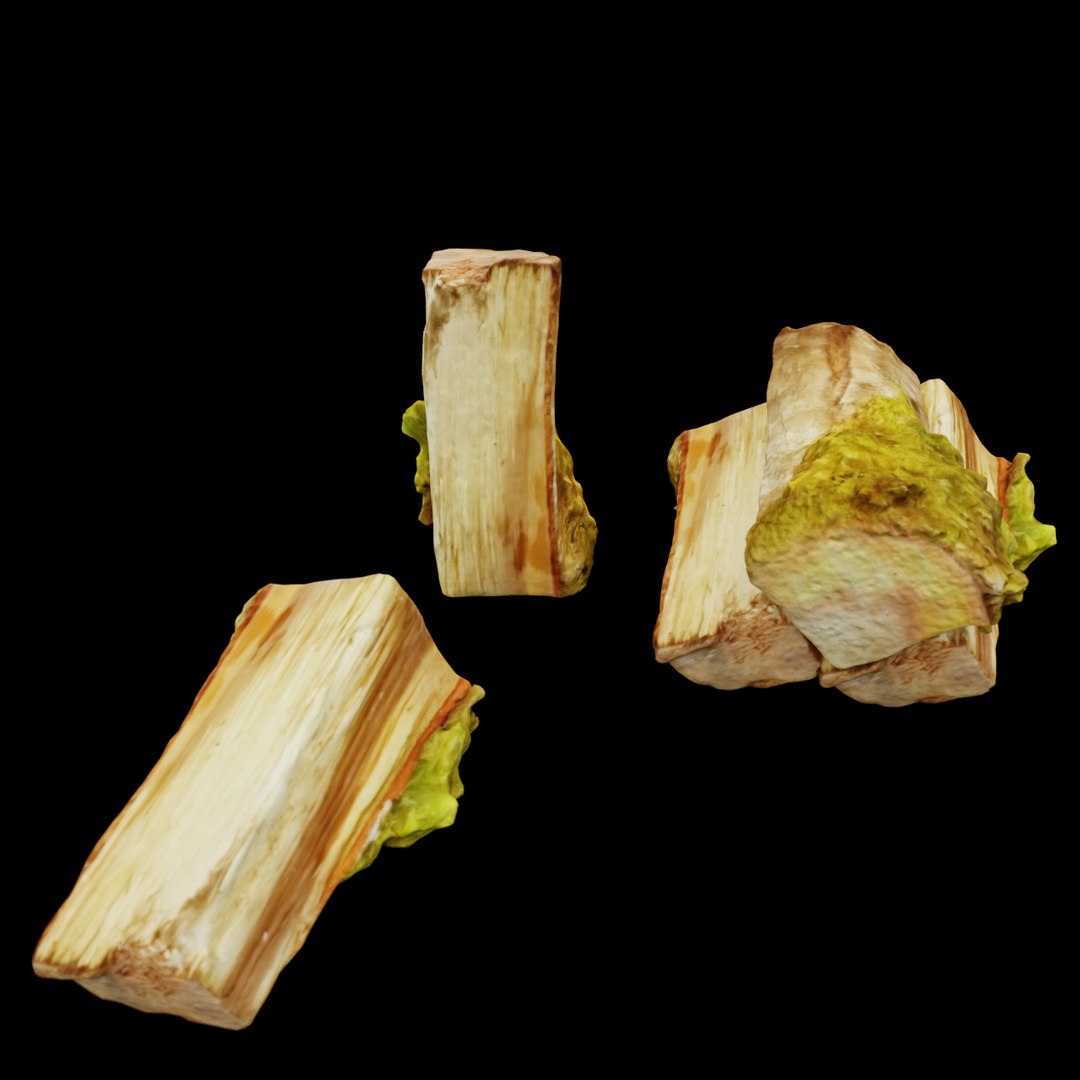 Chunk Wood 3D Model - TurboSquid 1387403