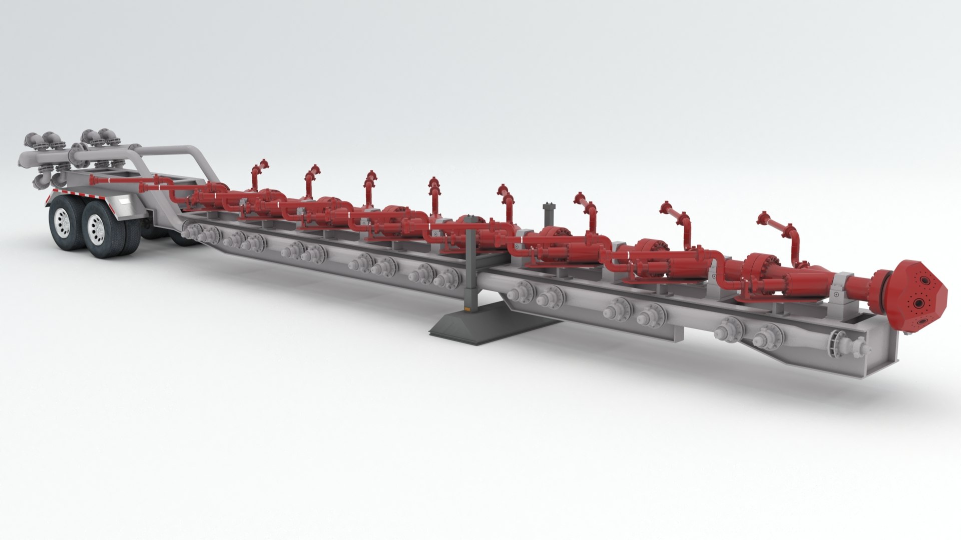 3D Model Frac Missile Trailer - TurboSquid 1746586