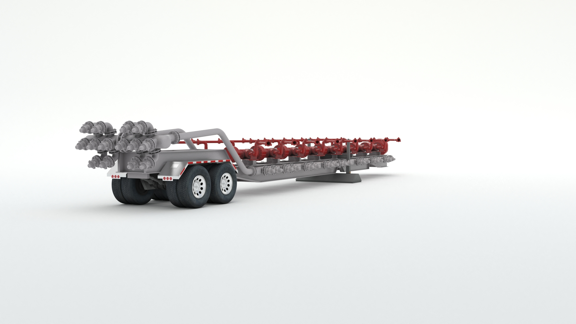 3D Model Frac Missile Trailer - TurboSquid 1746586