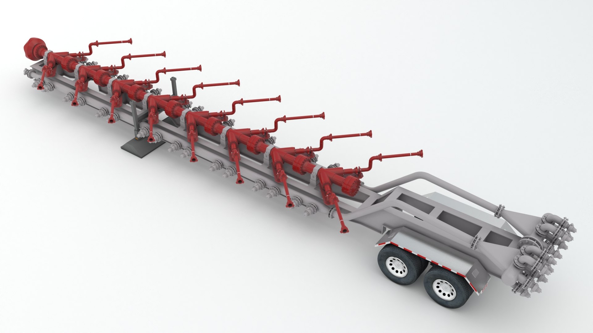 3D Model Frac Missile Trailer - TurboSquid 1746586