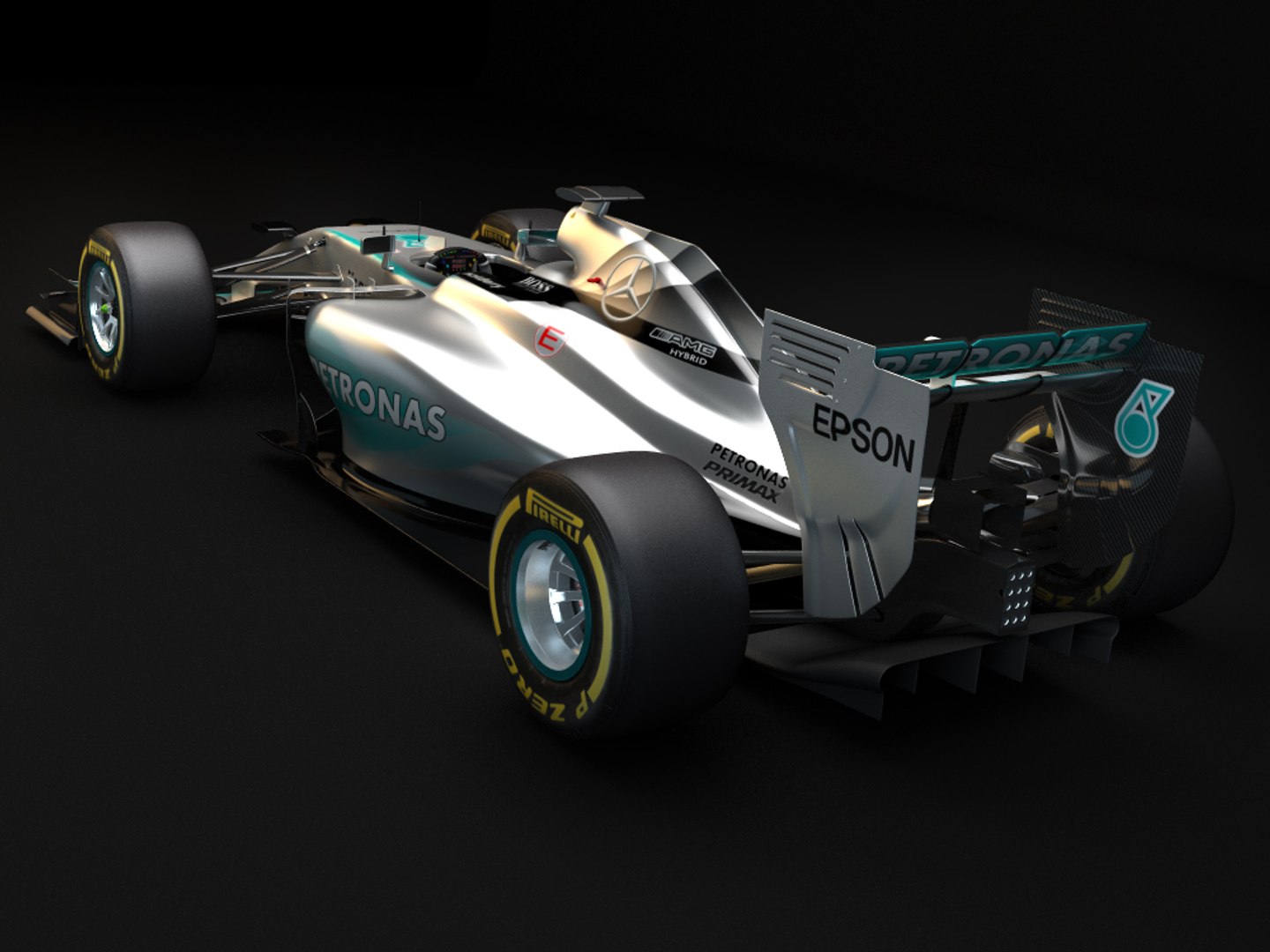 3d Mercedes Benz W06 2015