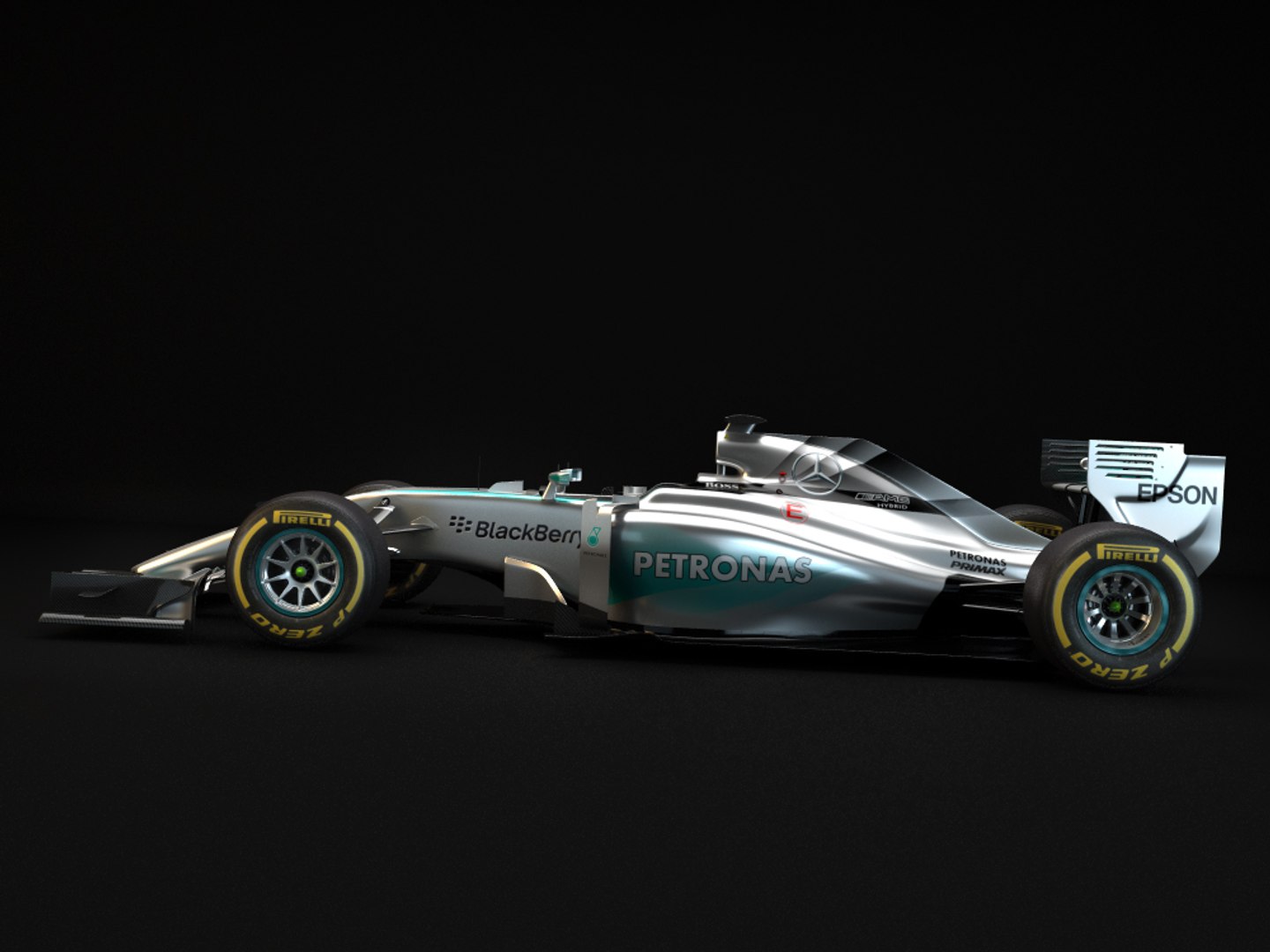 3d Mercedes Benz W06 2015