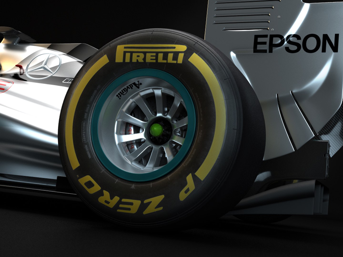 3d Mercedes Benz W06 2015