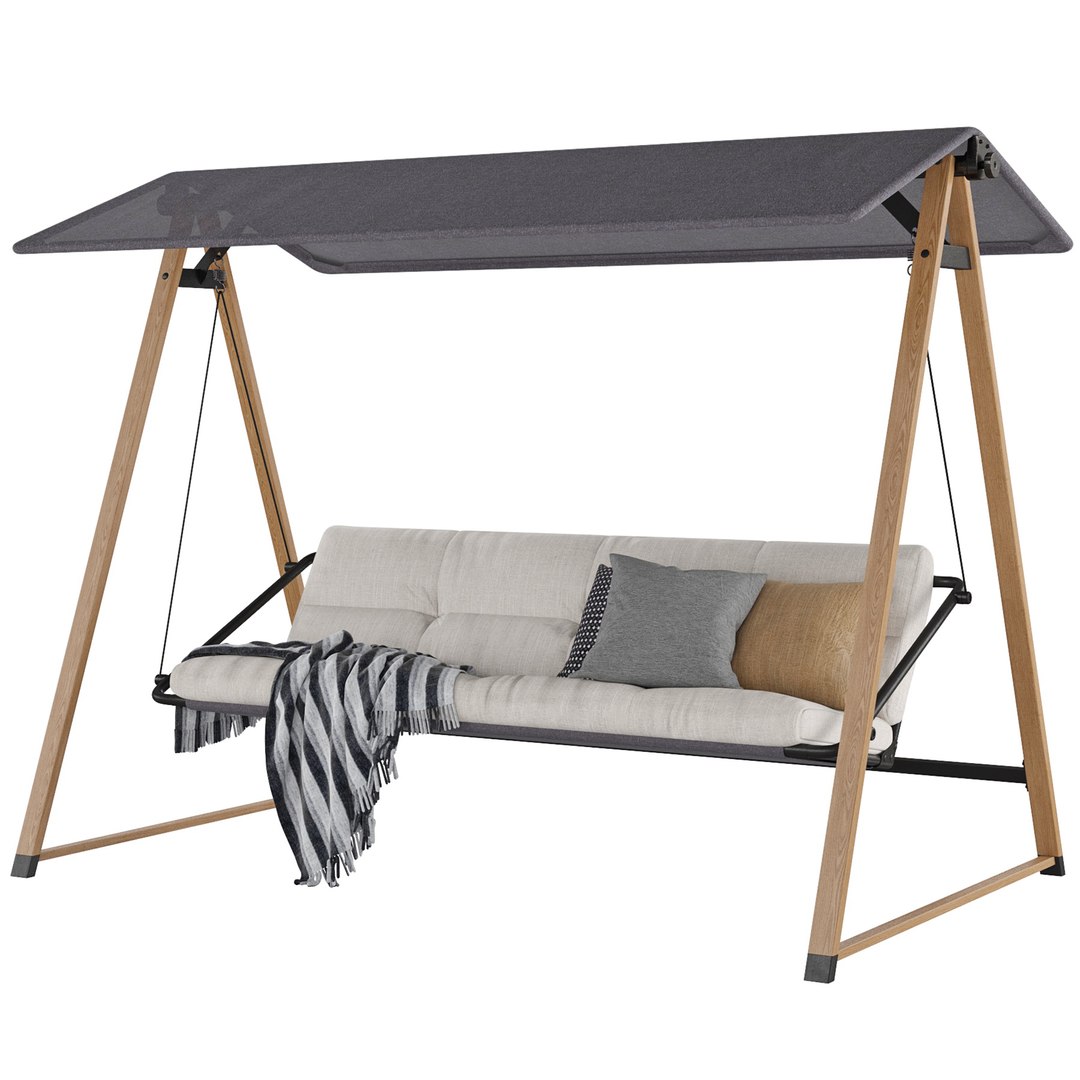 Outdoor Patio Porch Swing 3D - TurboSquid 1982240