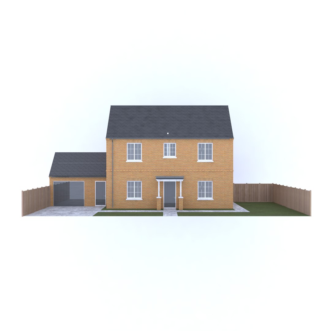Brick House 3D Model - TurboSquid 1500388