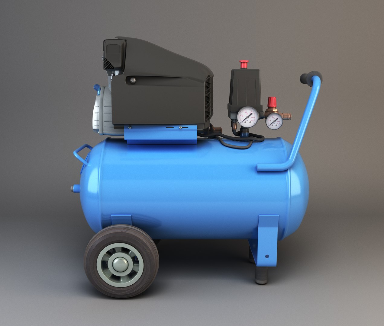 3D Blue Air Compressor - TurboSquid 1709962