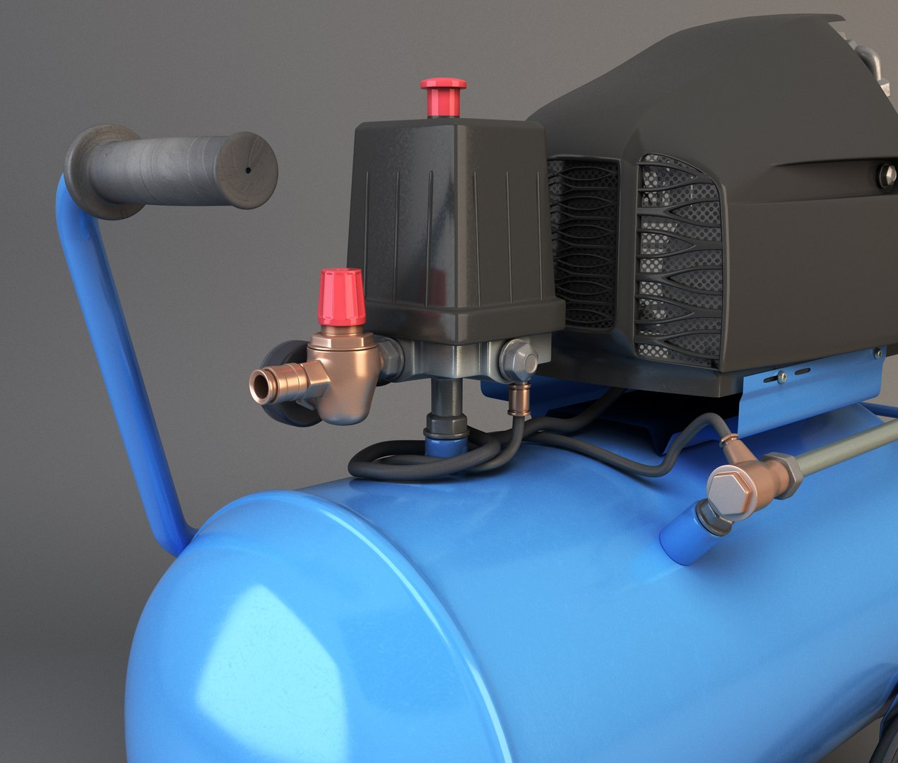 3D Blue Air Compressor - TurboSquid 1709962