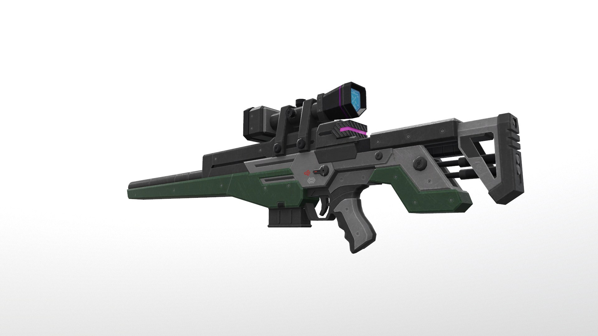 3D Model Sniper Rifle Level 2 - TurboSquid 2186846