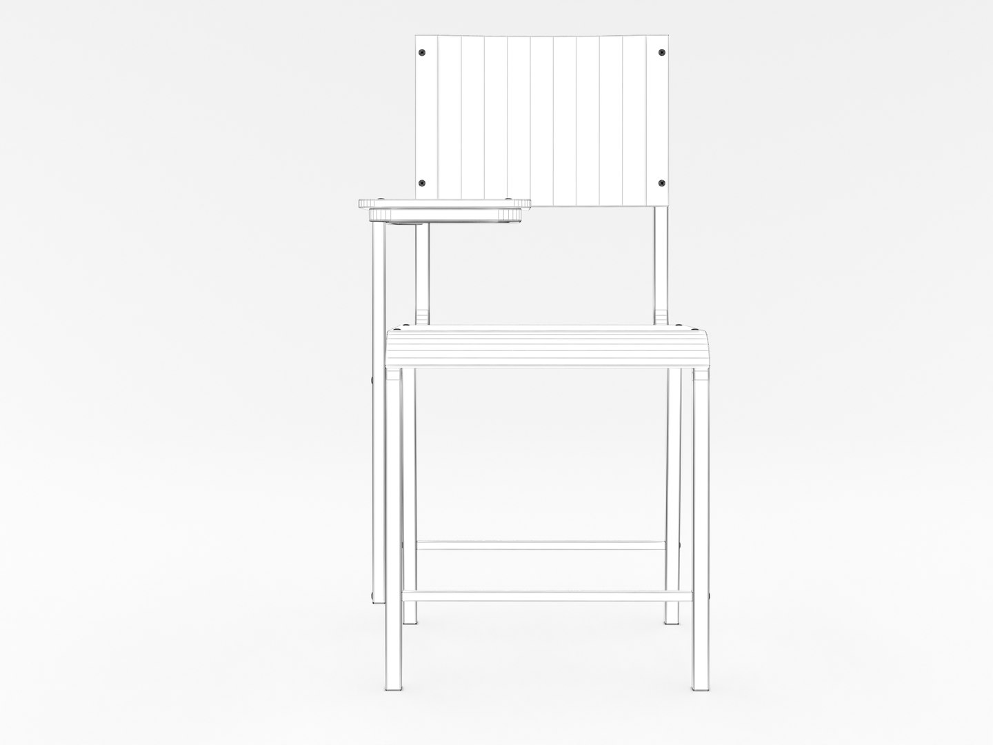 School classroom chair 3D model - TurboSquid 1446770