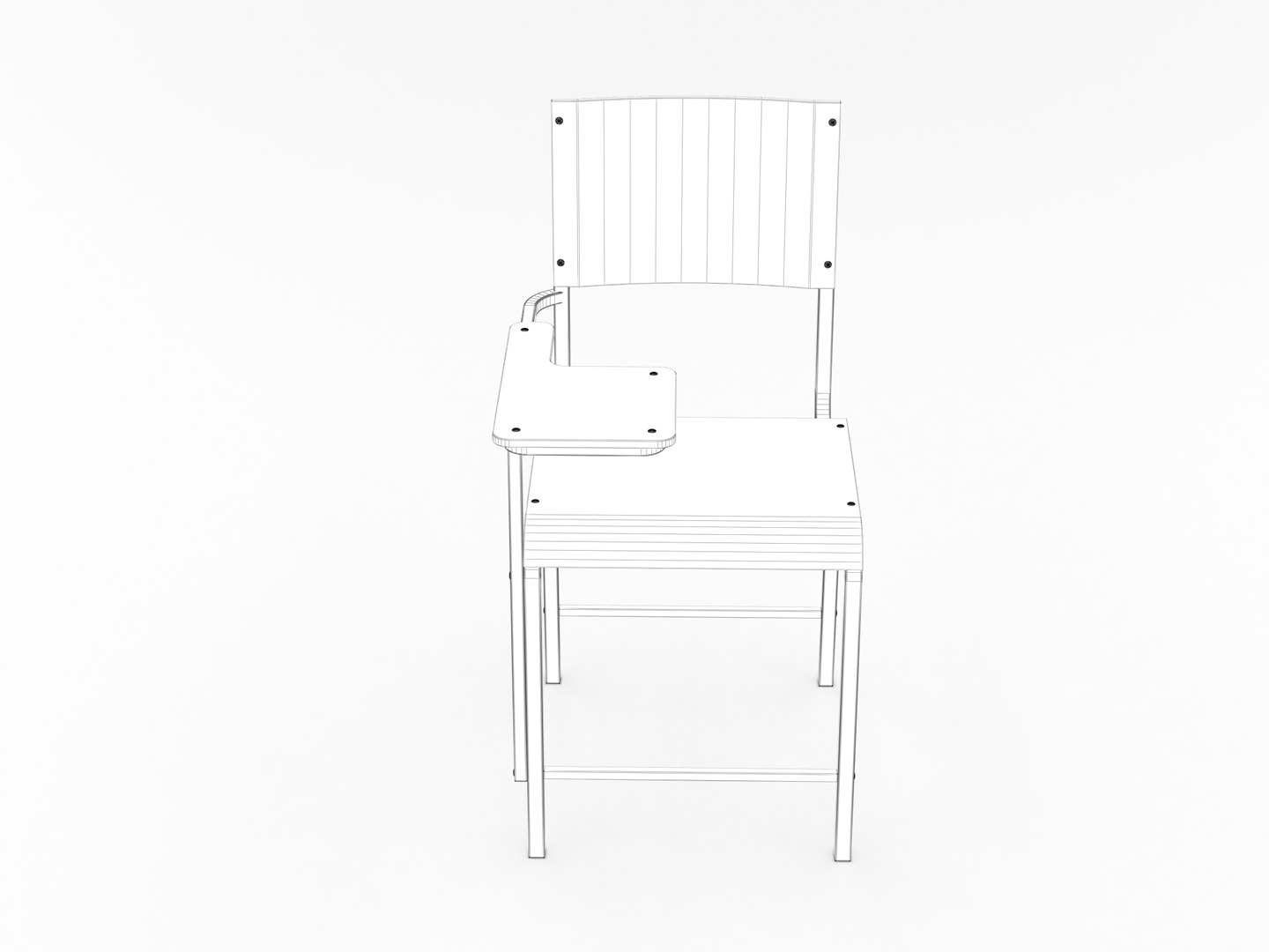 School classroom chair 3D model - TurboSquid 1446770