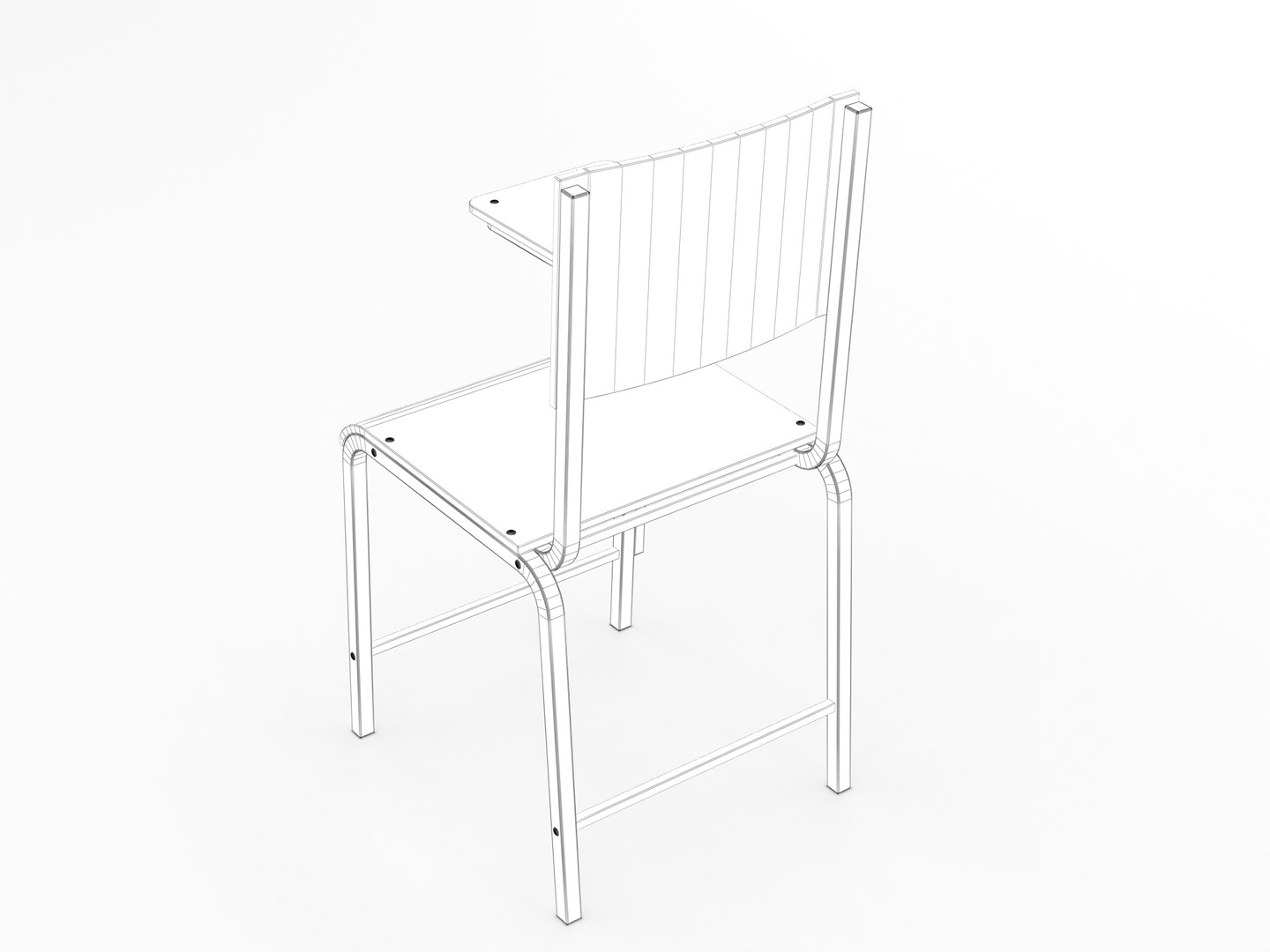 School classroom chair 3D model - TurboSquid 1446770