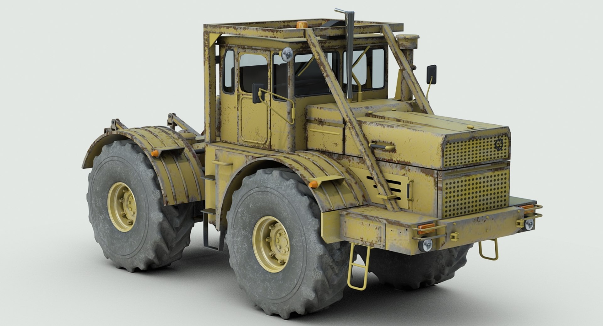 Heavy Tractor Kirovetz K700 3d Model
