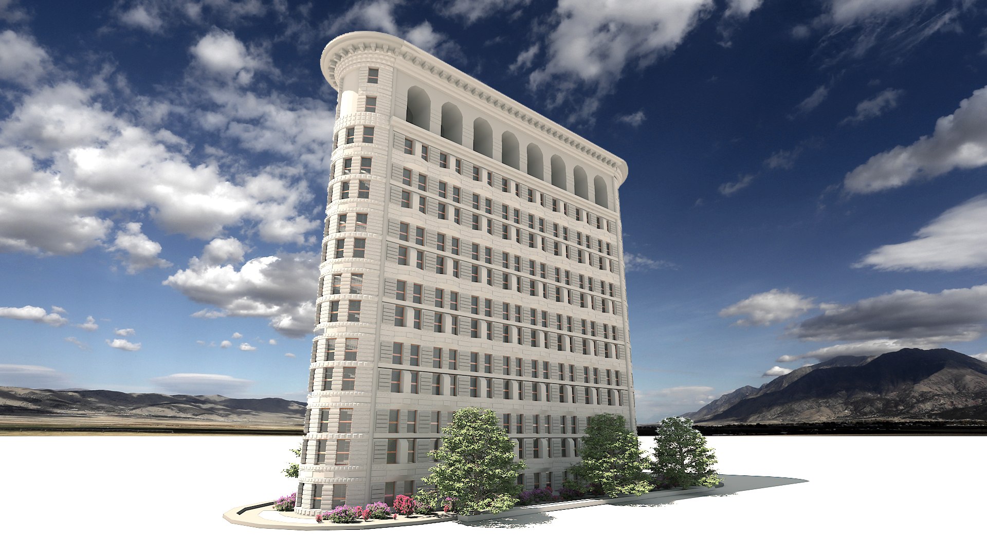 3D Building Flatiron Model - TurboSquid 1346963
