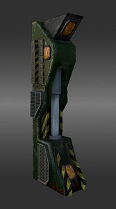 3d model sci fi pillar