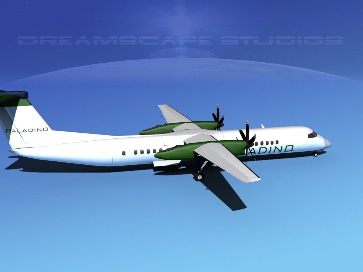 3d Model Dhc-8-400 400